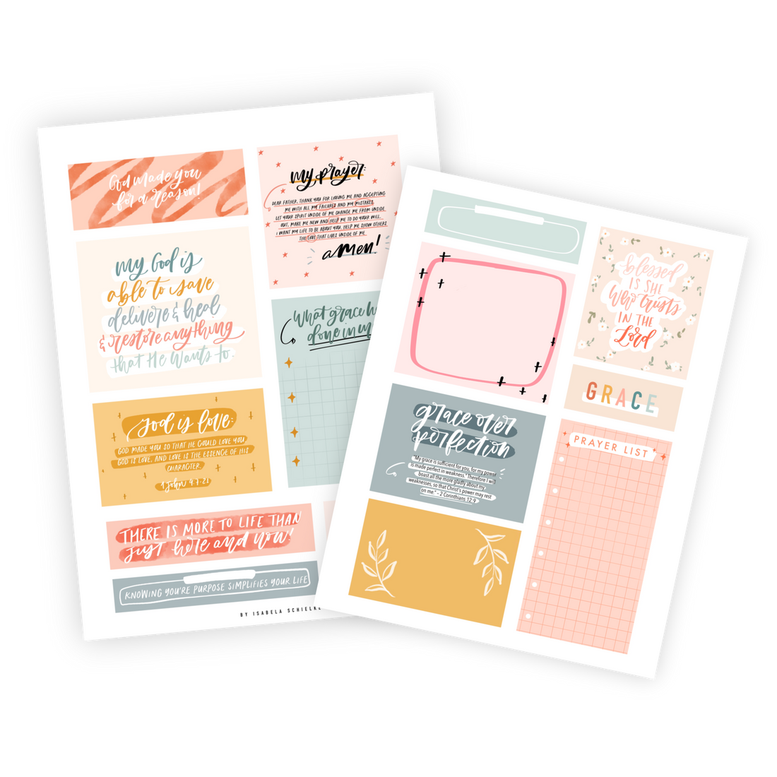 FREE Printable Bible Journaling Cards – Isabela Schielke Studio